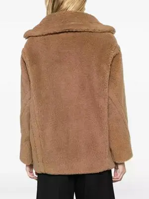 Max Mara Short Teddy Bear Icon Coat Camel