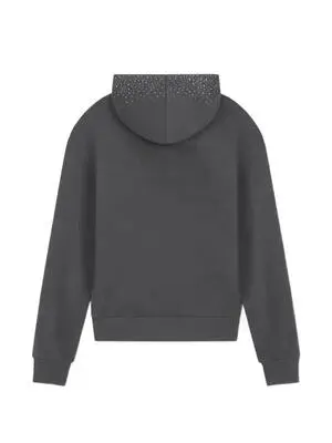 EA7 Precious Crystal-embellished Zip-up Hoodie