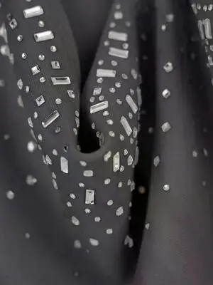 EA7 Precious Crystal-embellished Zip-up Hoodie