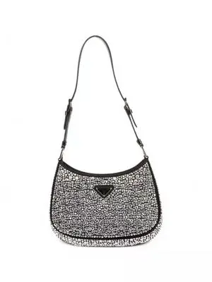 Prada Cleo Crystal-embellished Handbag