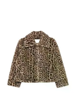 Apparis Elis Leopard-print Faux-fur Coat