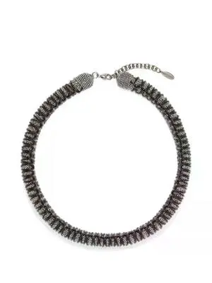 Brunello Cucinelli Monili And Leather Necklace