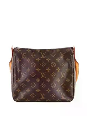 LOUIS VUITTON Looping Handbag Monogram Canvas Mm Satchel