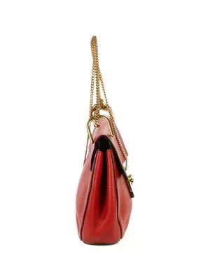 Chloé Small Drew Grained Shoulder Bag - Red