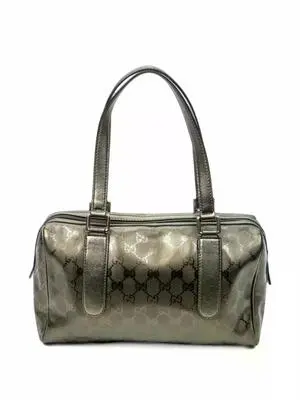 Gucci Small Guccissima Boston Shoulder Bag - Silver