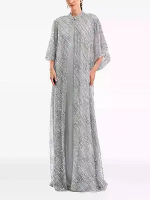 GEMY MAALOUF Beaded Open-front Oversized Coat