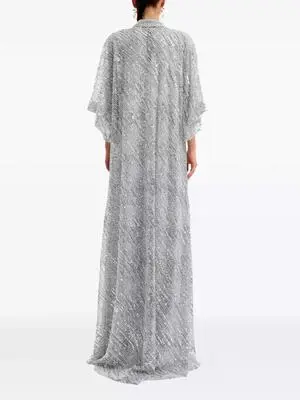 GEMY MAALOUF Beaded Open-front Oversized Coat