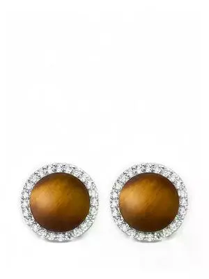 DANIEL WELLINGTON Audrey Tiger Eyecrystal-embellished Earrings