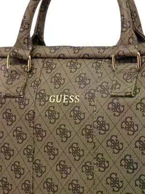Guess Monogram-print Laptop Bag