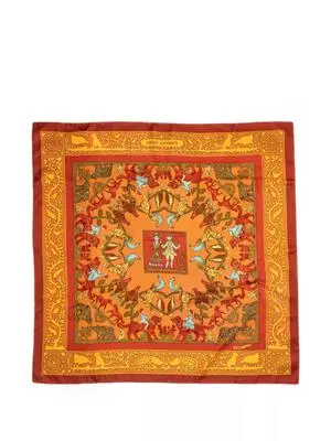 Hermès Early America Scarf Orange