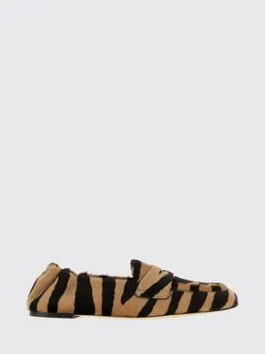 STUART WEITZMAN Zebra-print Pony Hair Slingback Loafers With Square Toe - Multicolor