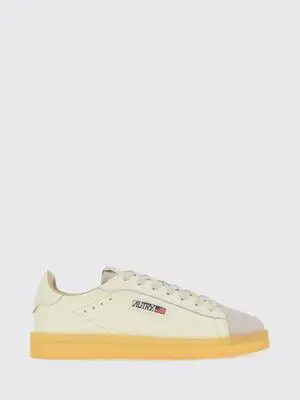 AUTRY Dallas Low Bi Calfskin Sneakers With Padded Ankle - White