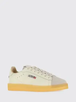 AUTRY Dallas Low Bi Calfskin Sneakers With Padded Ankle - White