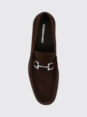 FERRAGAMO Suede Penny Loafers With Gancini Horsebit