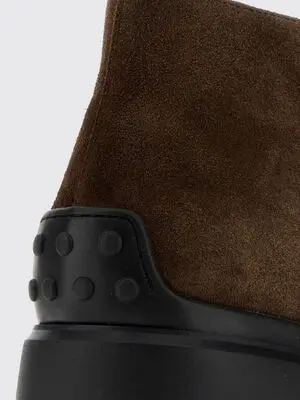 TOD'S Suede Calfskin Chukka Boots With Rubber Sole