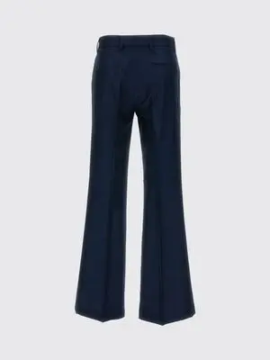 Alberto Biani Mid-rise Flared Satin Trousers With Concealed Closure