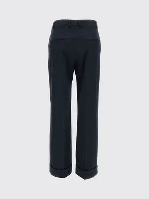 Alberto Biani Mid-rise Straight-leg Stretch Virgin Wool Trousers - Blue