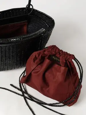 VIPERA Rubens Woven Leather Tote Bag With Removable Pouch