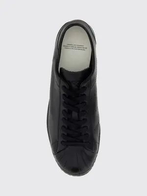 Y3 Superstar Smooth Leather Sneakers With Printed Logo And Round Toe