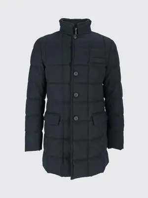 FAY Quilted Technical Fabric Knee-length Down Jacket With Duck Down Padding