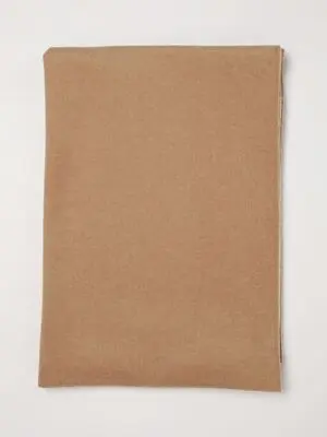 HANITA Rectangular Double-face Scarf In A Viscose Blend Camel