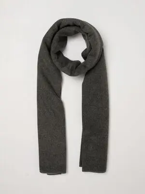 HANITA Rectangular Double-face Scarf In A Viscose Blend - Grey
