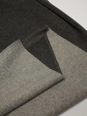 HANITA Rectangular Double-face Scarf In A Viscose Blend - Grey