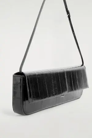 Cos Parquet Clutch Bag Eel-effect Leather