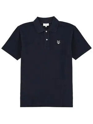 Maison Kitsuné Polo "fox Head - Blue