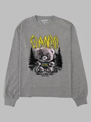 GANNI T-shirt Con Stampa