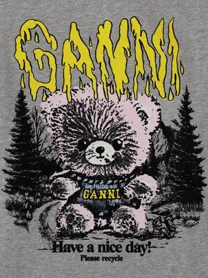 GANNI T-shirt Con Stampa