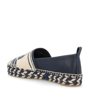 Tory Burch Logo Jacquard Two-toned Espadrilles
