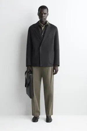 Cos Unstructured Double-faced Wool-blend Blazer