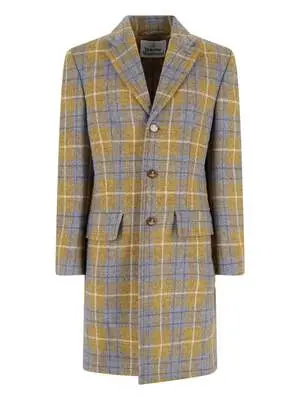 VIVIENNE WESTWOOD Plaid Wool Overcoat - Multicolor