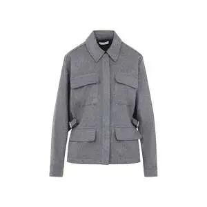 Co Wool Blend Shirt Jacket - Grey