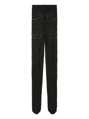 Emilio Pucci Labyrinth Print 50-denier T-shirt Tights - Nero