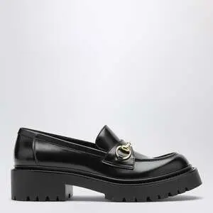 Gucci Smooth Leather Loafers With Metallic Horsebit Detail