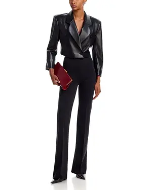 Generation Love Berlina Cropped Faux Leather Blazer
