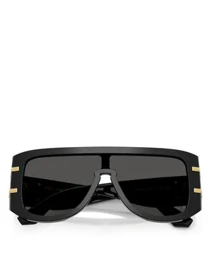 Dolce & Gabbana Rectangular Shield Sunglasses, 127mm
