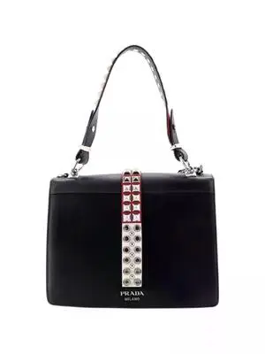 Prada Elektra Shoulder Bag Studded Leather Small Crossbody Bag