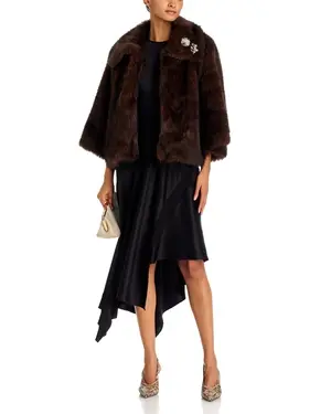 Echo Blair Novelty Faux Fur Jacket