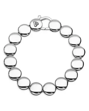 Lagos Sterling Caviar Bubbly Disc Flex Bracelet - Silver