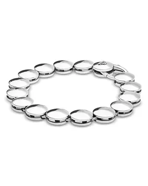 Lagos Sterling Caviar Bubbly Disc Flex Bracelet