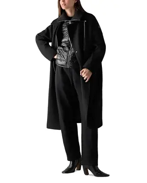 Moose Knuckles Grid 3 In 1 Wool Blend Parka Coat