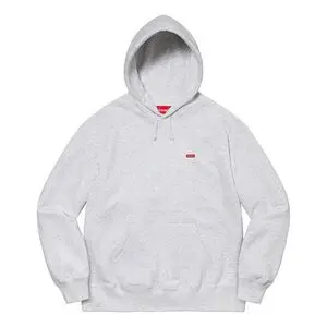 Supreme Small Box Hooded Sweatshirt 'grey Red - Grey/red