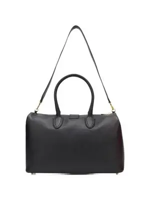 SCHELL Logo-plaque Leather Tote Bag