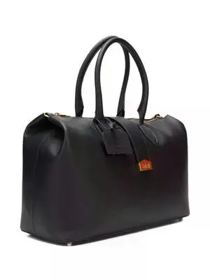 SCHELL Logo-plaque Leather Tote Bag