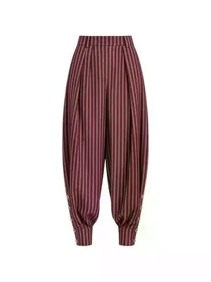 Retrofete Velora Pinstripe-print Trousers