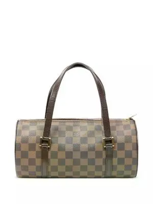 LOUIS VUITTON Damier Ebene Papillon 26t Tote Bag - Coffee