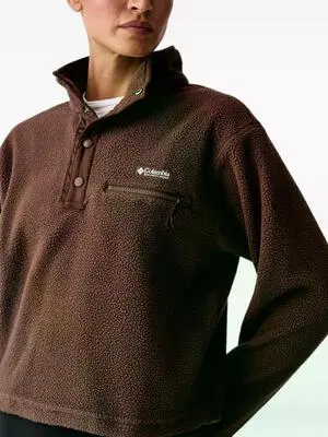 Columbia Helvetia Ii Fleece-texture Logo-patch Sweater